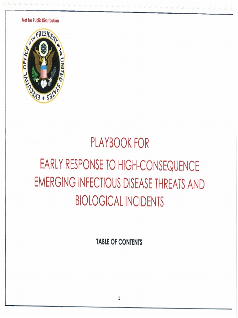 Playbook For Early Response To High-Consequence Emerging Infectious ...