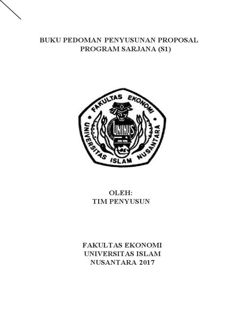 Buku Pedoman Penyusunan Proposal | PDF | Seni