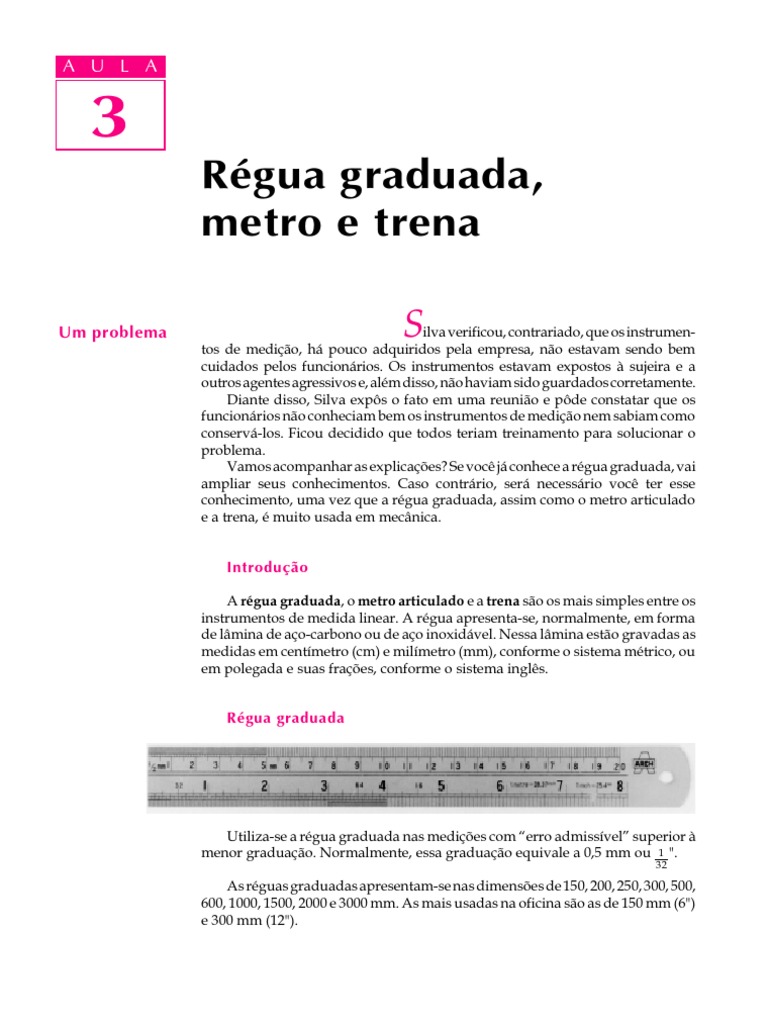 Régua Graduada, Metro e Trena | PDF