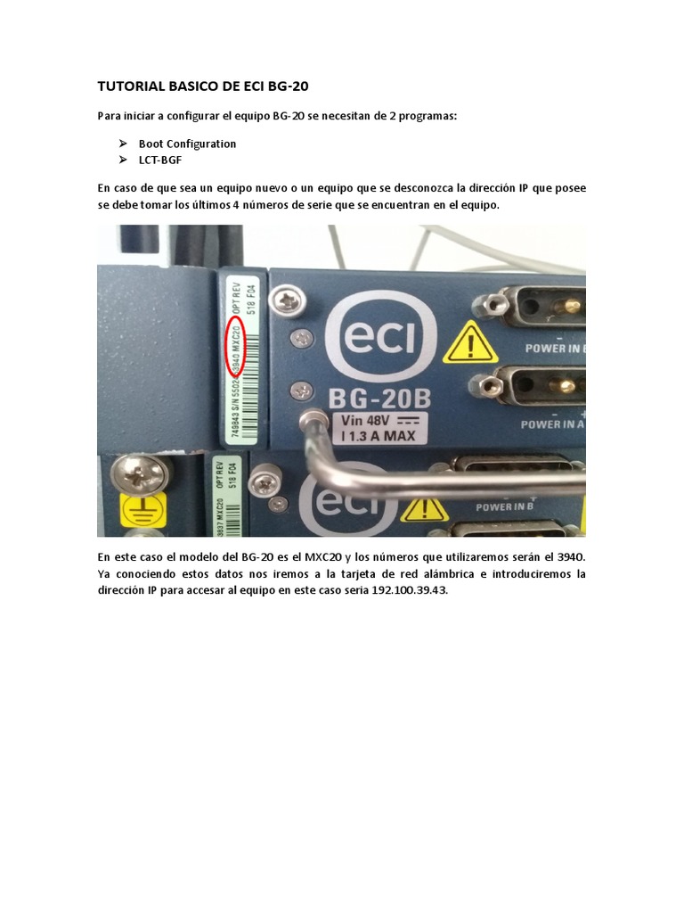 Manual BG-20 PDF | PDF | Dirección IP | Tecnología digital