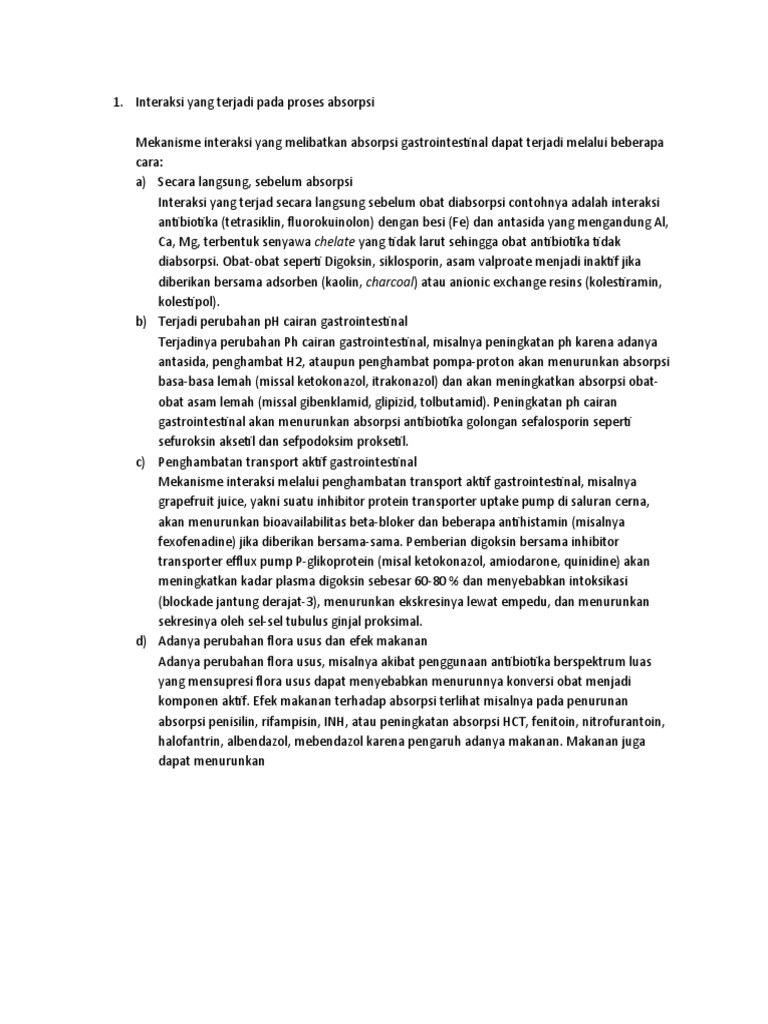 Interaksi Yang Terjadi Pada Proses Absorpsi | PDF