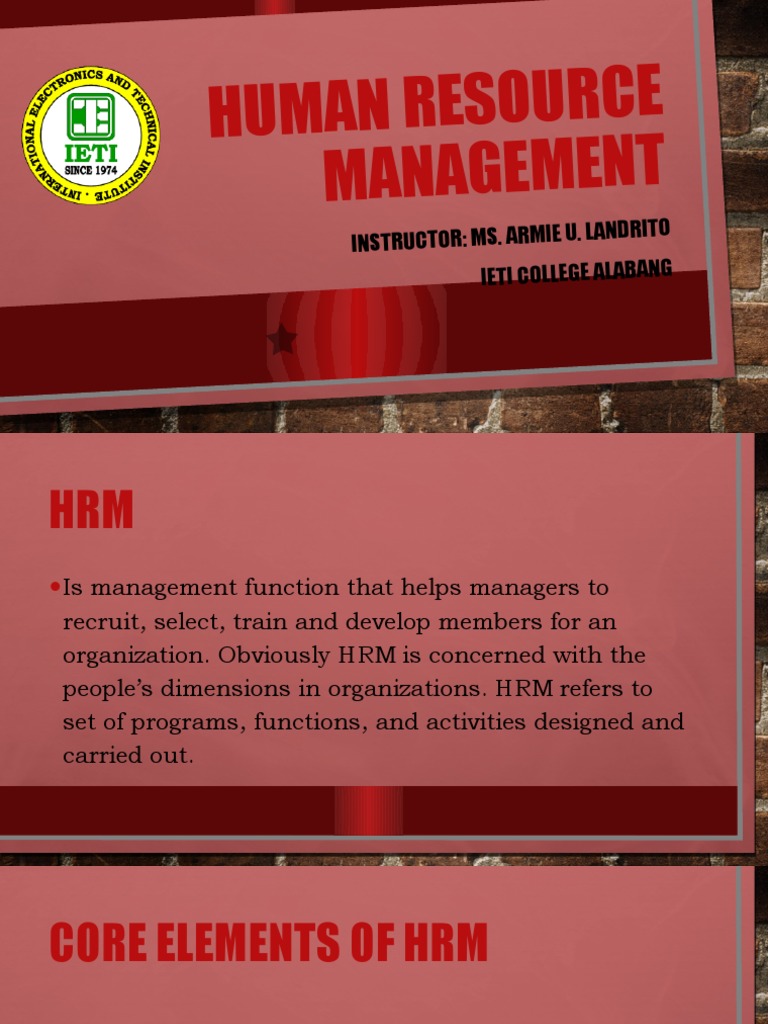 Human Resource Management | Download Free PDF | Human Resource ...