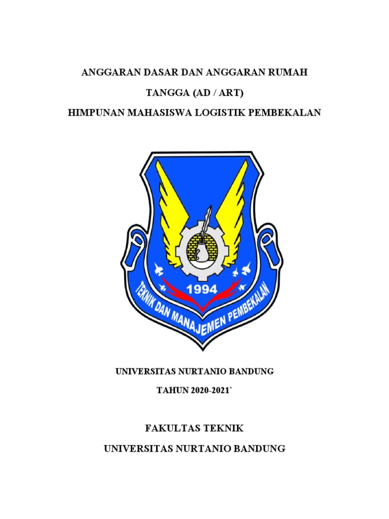 AD/ART Himpunan Mahasiswa Unnur | PDF