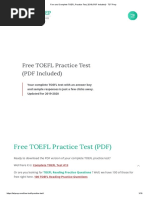 TOEFL Answer Sheet | PDF