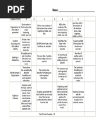 Tri-Fold Brochure Rubric | PDF | Graphics