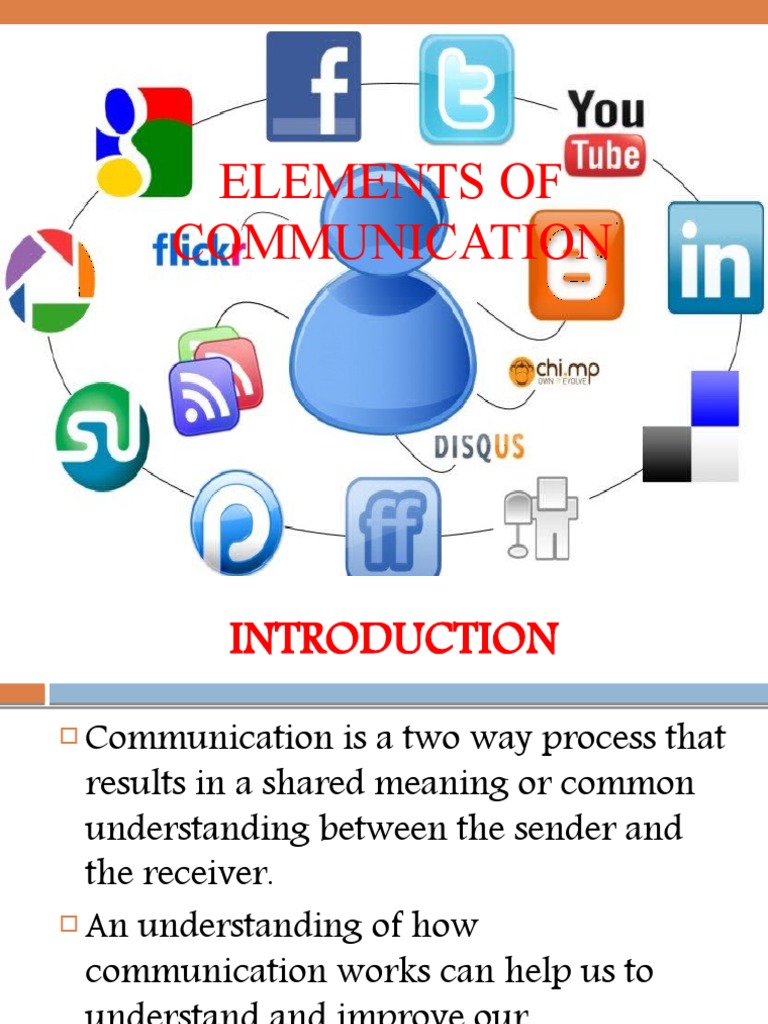 Key Elements of Communication Process | PDF | Nonverbal Communication ...