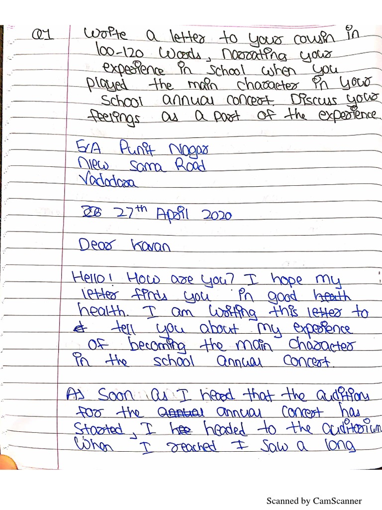 Q1 Letter Aakanksha | PDF