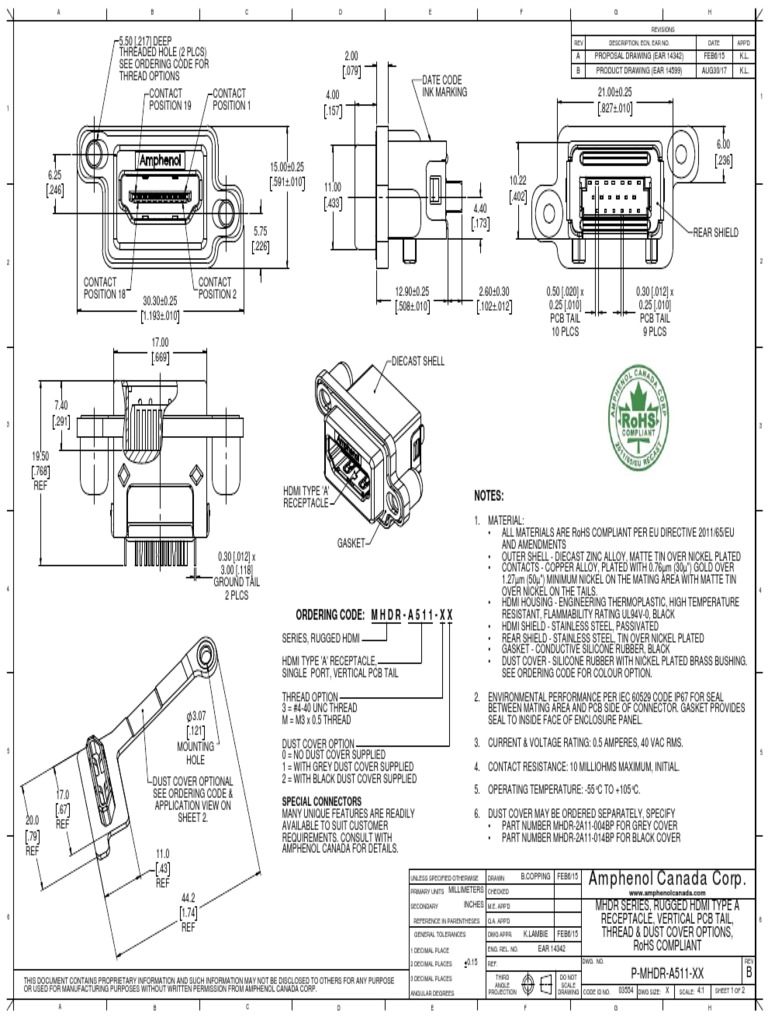 Notes:: Amphenol Canada Corp | PDF | Printed Circuit Board | Electrical ...