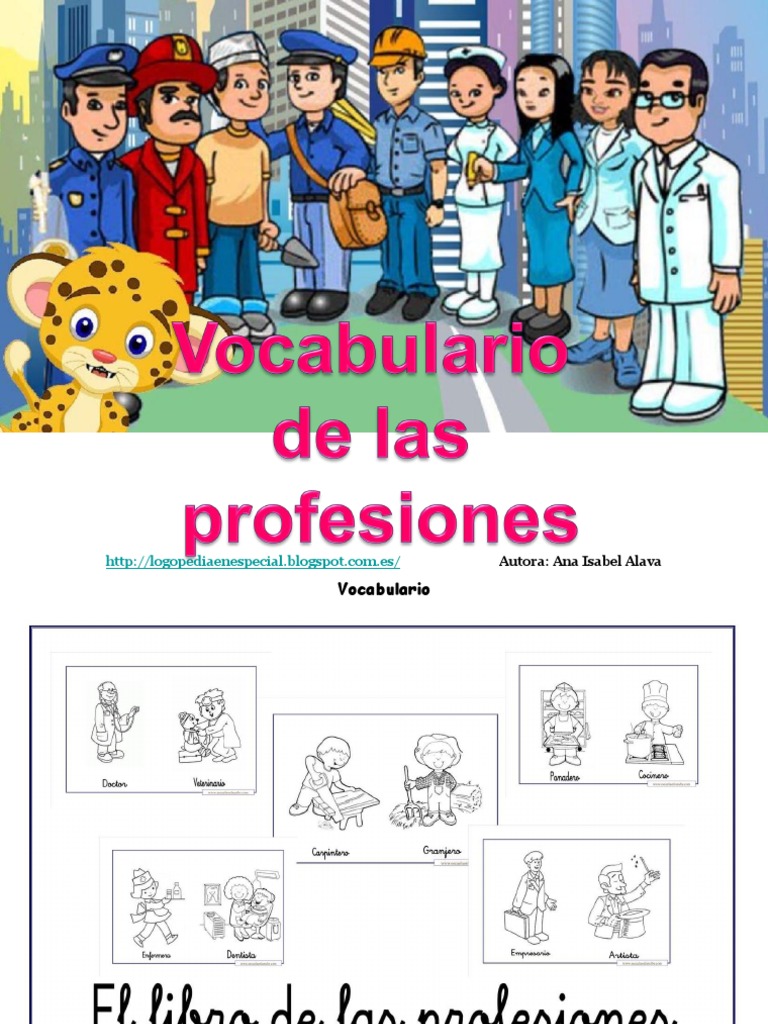 Vocabulario Las Profesiones PDF | PDF