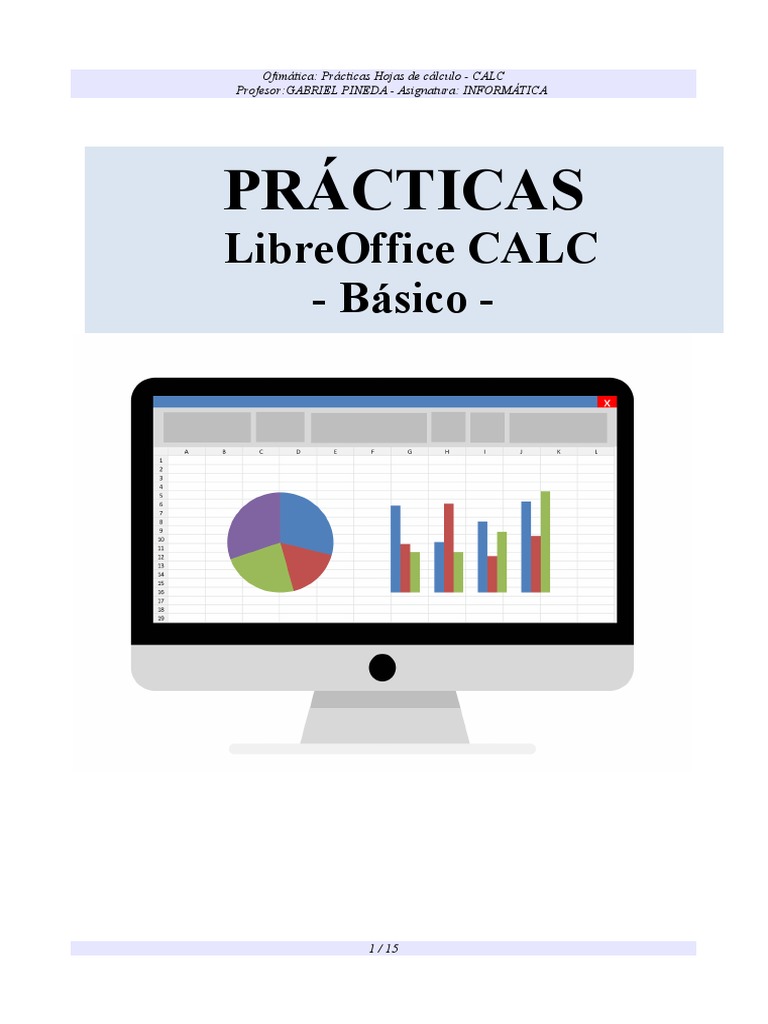 Prácticas CALC Básico | PDF | Hoja de cálculo | Informática