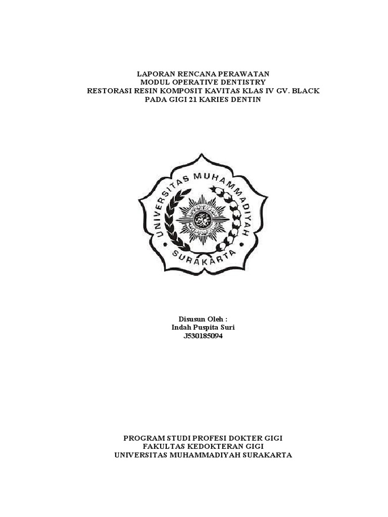 Restorasi Klas Iv GV - Black Indah | PDF