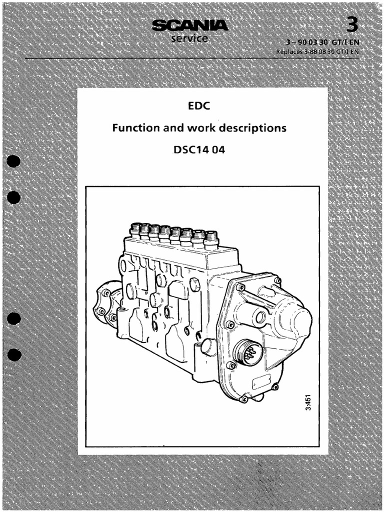 Scania EDC Function and Work Descriptions DSC14 04 | PDF