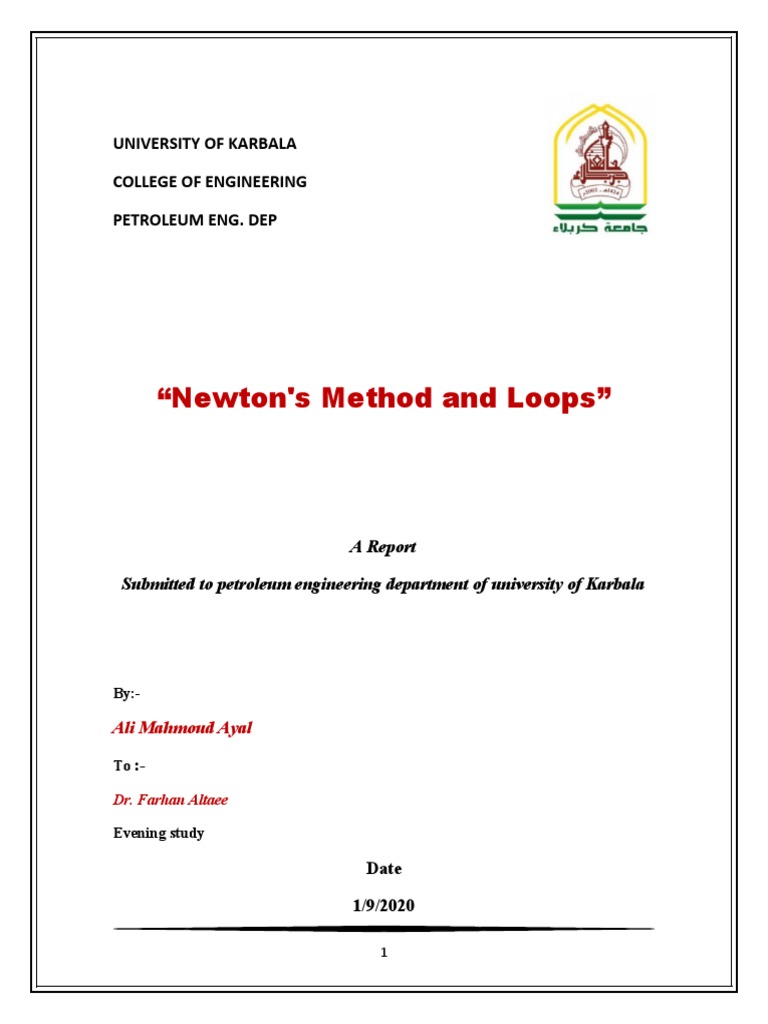 Newton's Method for Solving Nonlinear Equations | PDF | Numerical Analysis | Mathematical Concepts