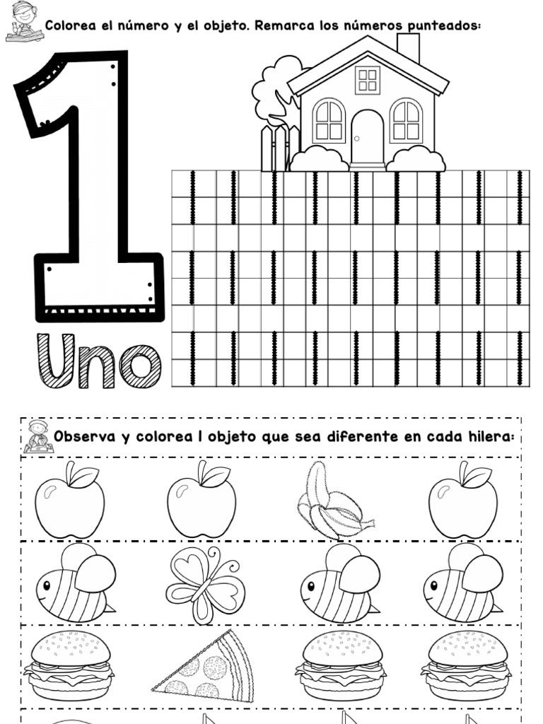 P 01 Aprendemos Los Números Del 1 Al 10 PDF | PDF