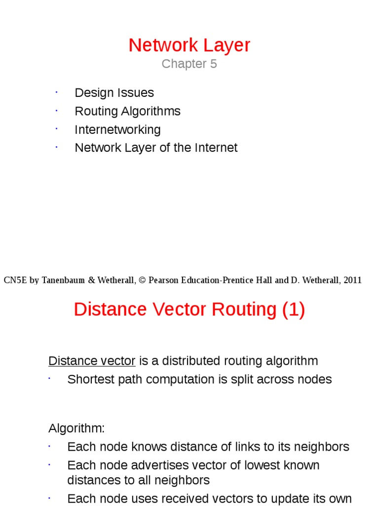 Chapter5 NetworkLayer 2da - Parte | PDF | Ip Address | Internet Protocols