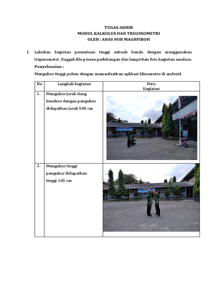 Tugas Akhir Modul 3 Kalkulus Dan Trigonometri | PDF