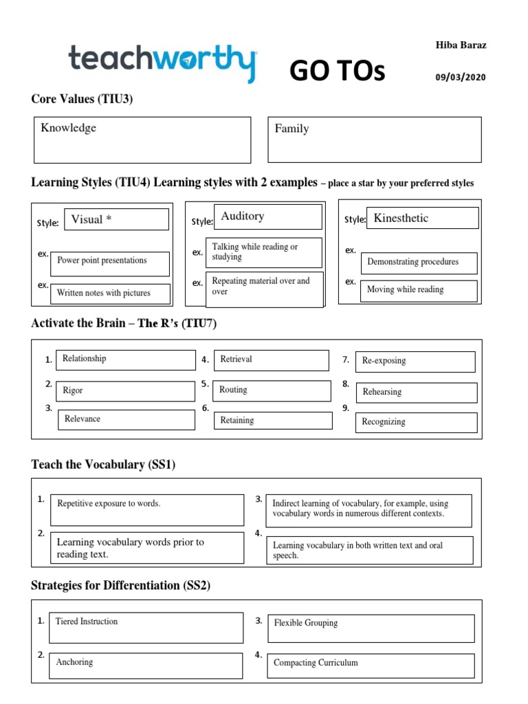 Go To Page Word Fillable-1 1 1 | PDF | Learning | Neuropsychology