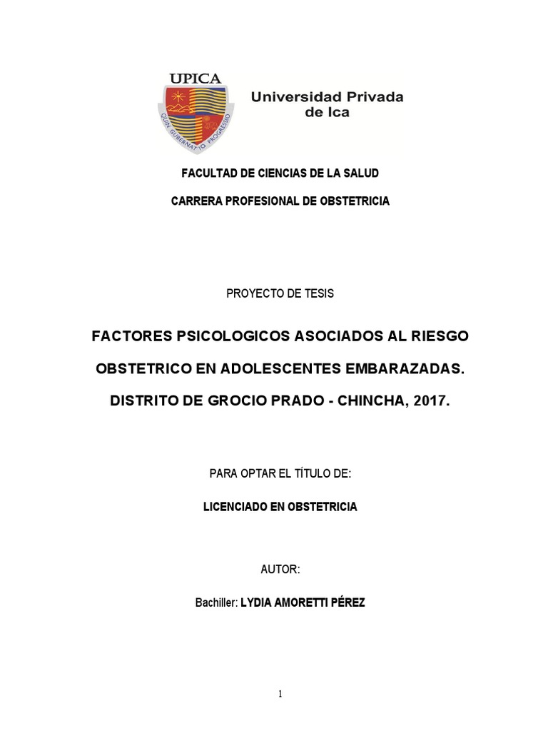 Modelo Proyecto Upica | PDF | Autoestima | Depresión (estado de ánimo)