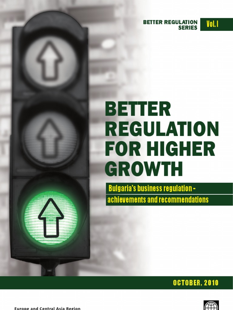 BETTER REGULATION SERIES Vol. 1 | PDF | Bulgaria | Financial Crisis Of ...
