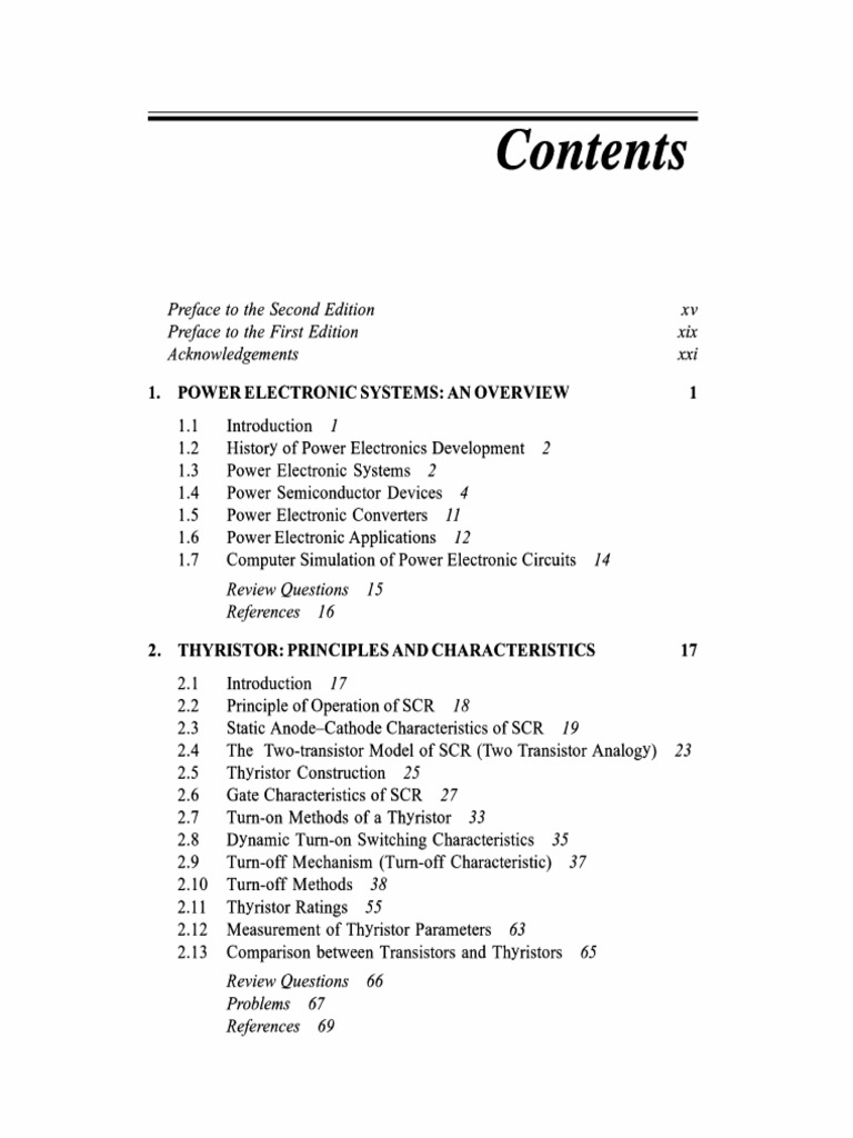 Power Electronics Systems An Overview Pdf Power Electronics