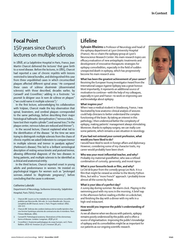 Triada de Charcot | PDF | Multiple Sclerosis | Epilepsy