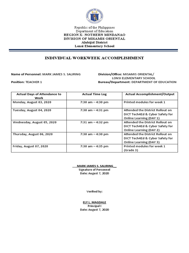 AUgust DTR WOrkweek | PDF | Workweek And Weekend | Employee Relations