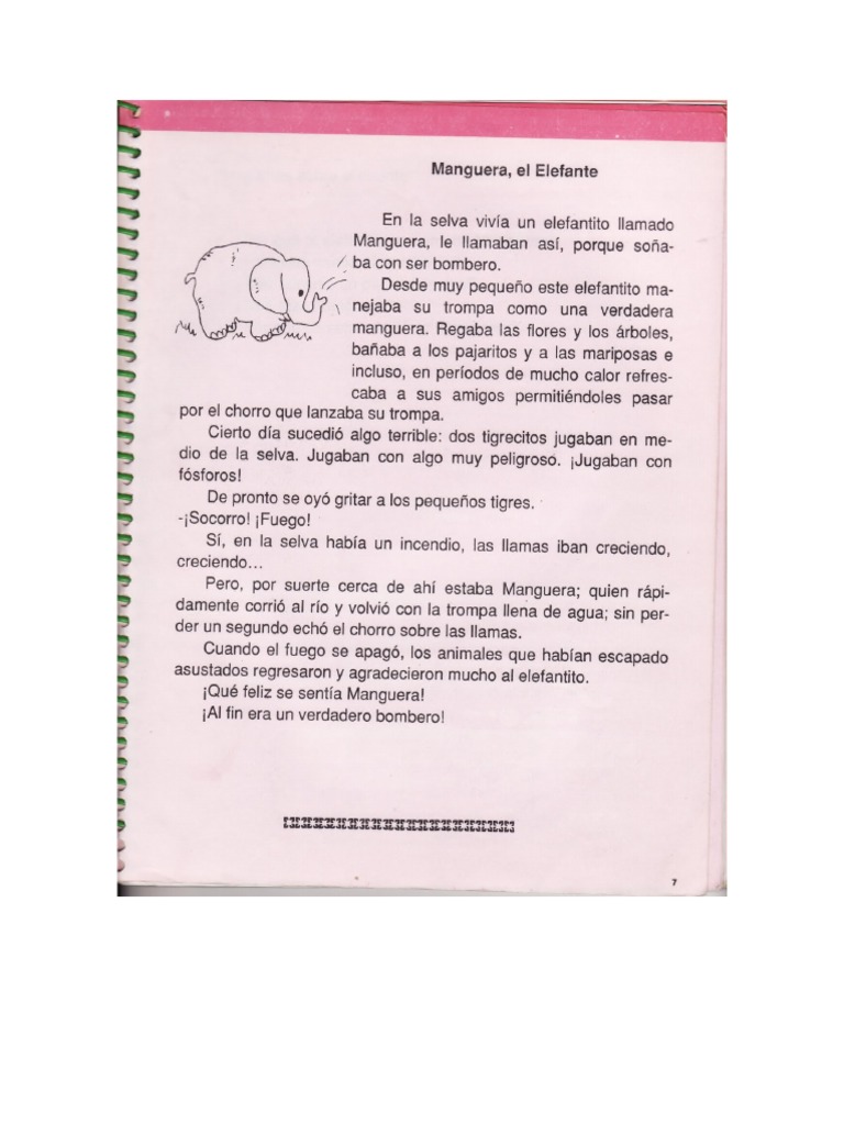 Guía N°2 Manguera, El Elefante (Comprensión Lectora) | PDF
