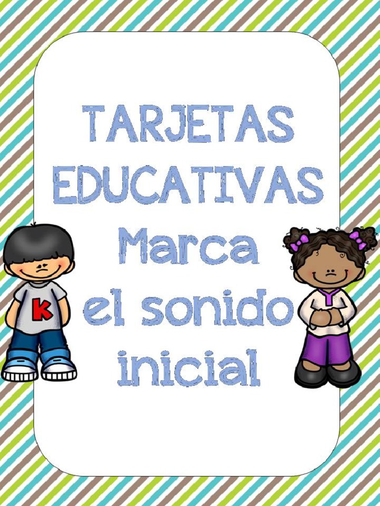 Tarjetas Eductivas Marca El Sonido Inicial Consonantes Por Materiales ...