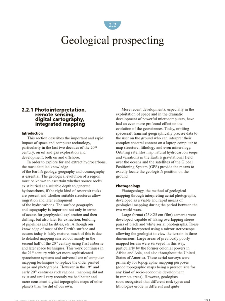 Geological Prospecting | PDF | Geographic Information System | Topography