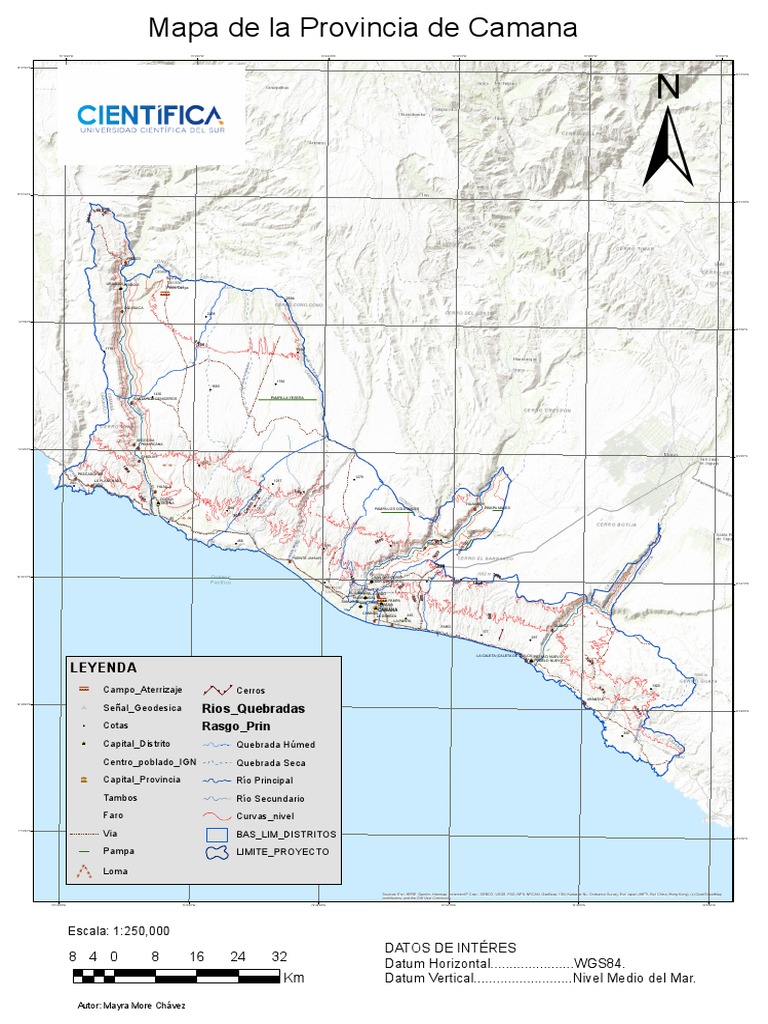 Mapa Tematico 1 (Camana) | PDF | Geografía | Cartografía