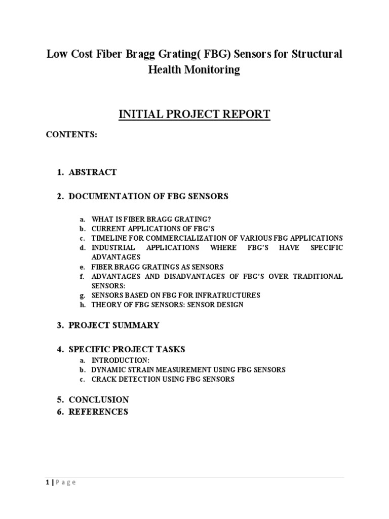 Introduction of FBGS PDF | PDF | Optical Fiber | Natural Philosophy