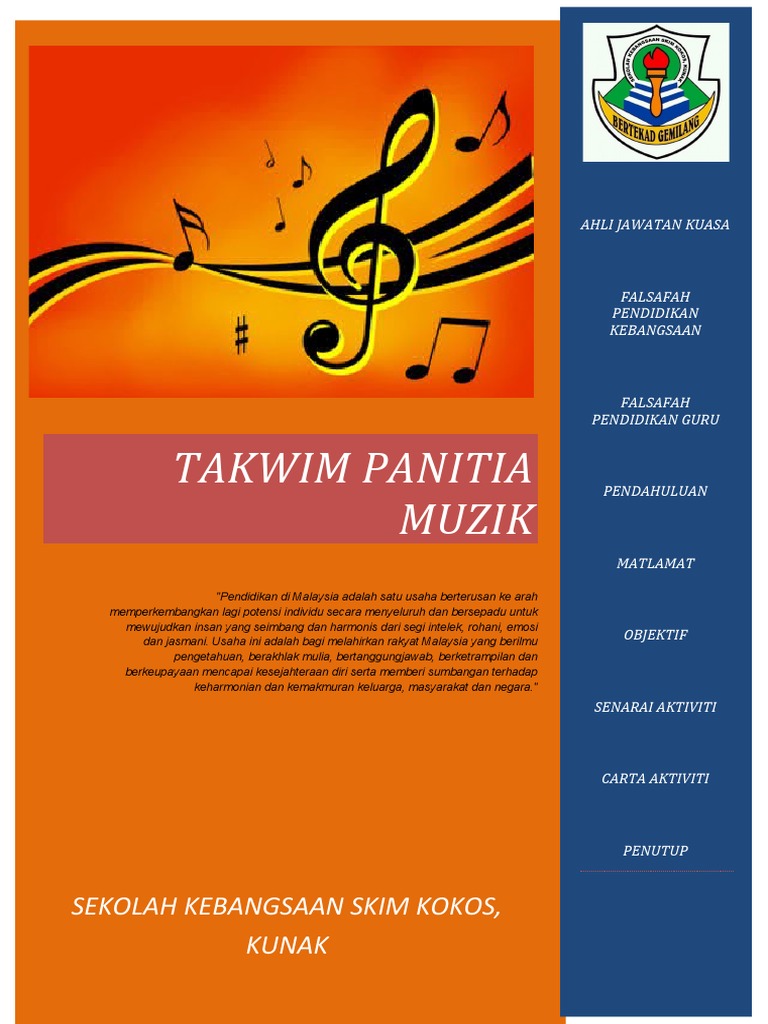 Takwim Panitia Muzik | PDF