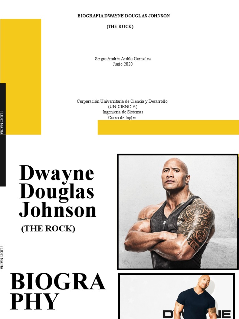 Biografia Dwayne Johnson (The Rock) Sergio Ardila G | PDF | Sports ...