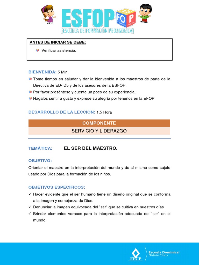 Esfop N3 C1 El Ser Del Maestro | PDF | espíritu Santo | Verdad