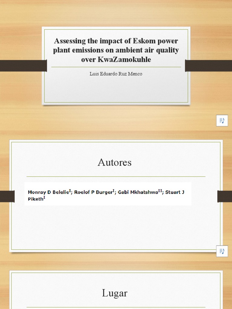 Assessing The Impact of Eskom Power Plant Emissions | PDF