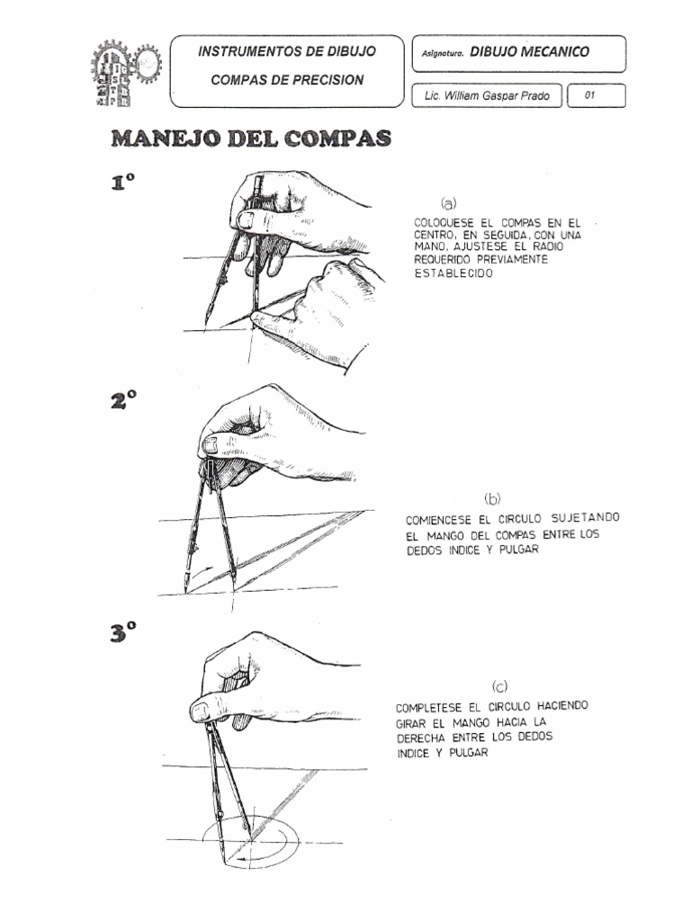 Hoja de Información - Compás-Dibujo Mecánico | PDF