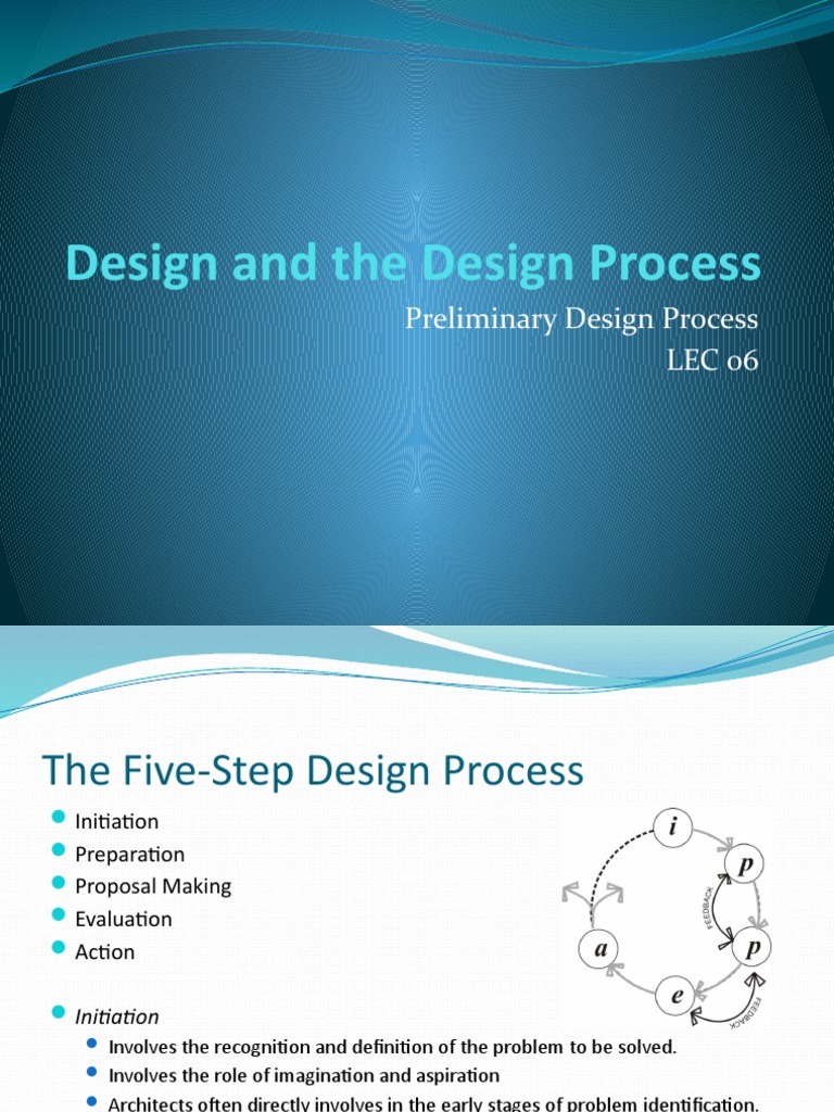 LEC-06 Preliminary Process of Design | PDF | Design | Architect