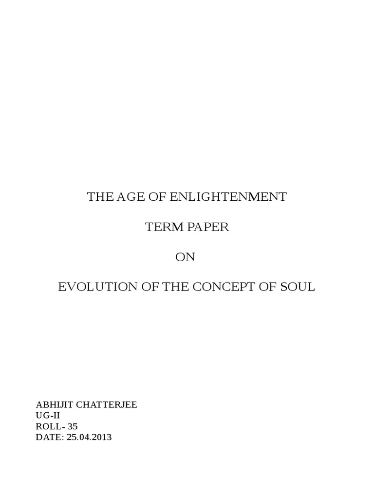 Evolution of the Soul Concept | PDF | Soul | René Descartes