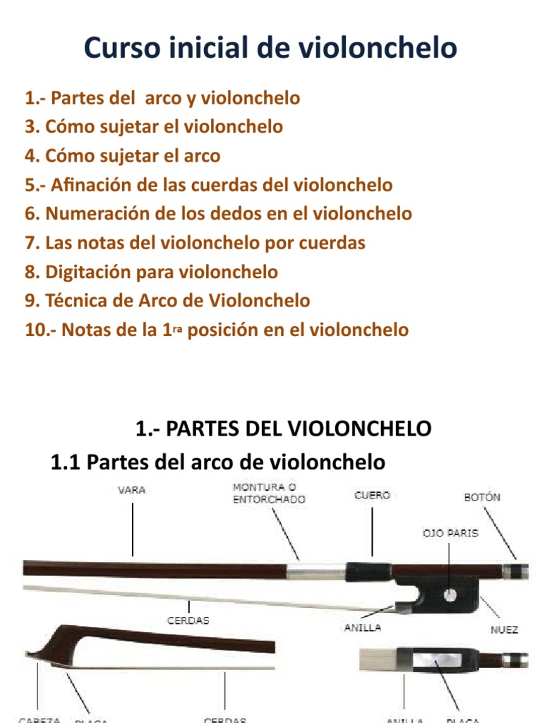 Clases de Chelo Inicial | PDF | Violonchelo | Instrumentos musicales