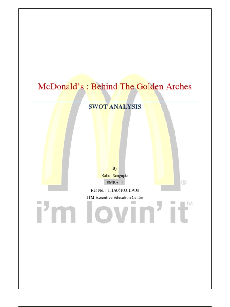 Mcdonald Swot Analysis | PDF | Mc Donald's | Fast Food Restaurants