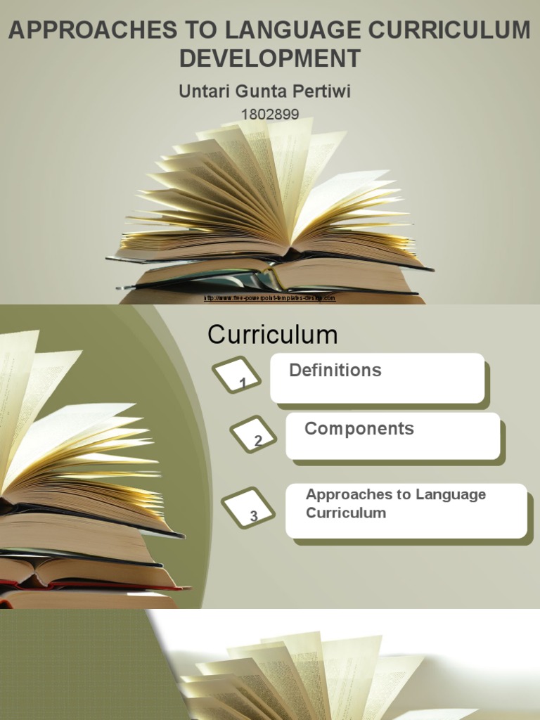 Approaches To Language Curriculum Development | PDF | Curriculum ...