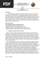 Module 1. What Is Ethics. Basic Concepts | PDF | Morality | Reason