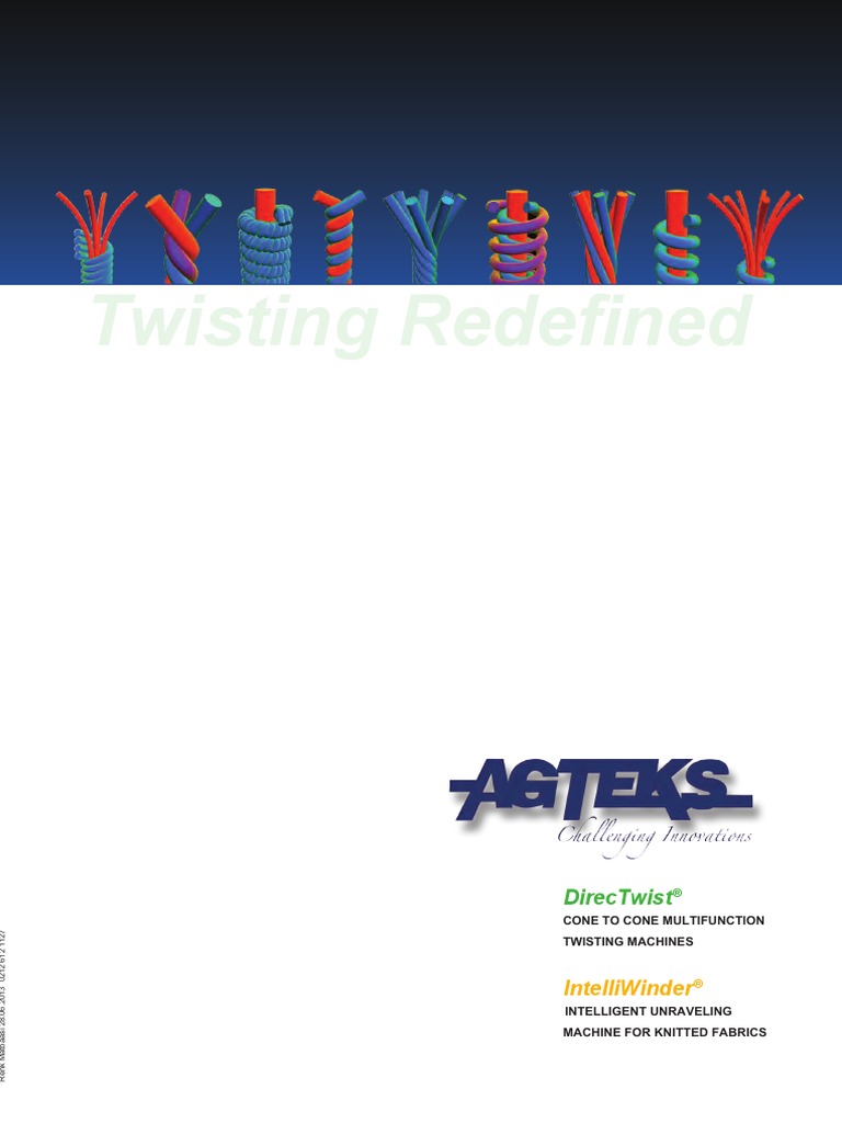 Agteks DirecTwist | PDF | Spindle (Textiles) | Yarn