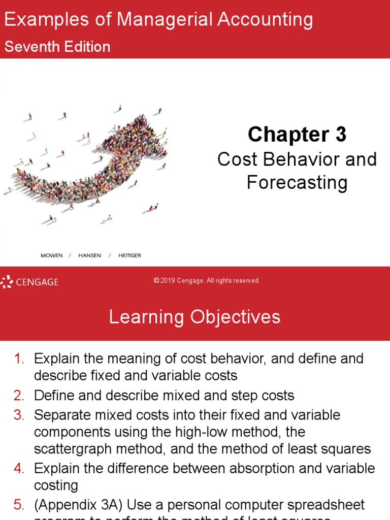 Cost Behavior and Forecasting: Seventh Edition | PDF | Analytics | Data ...