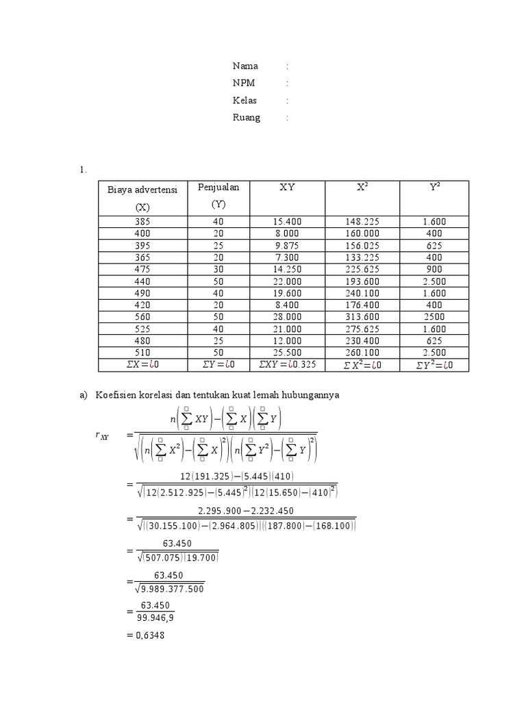 Uas Statistika | PDF