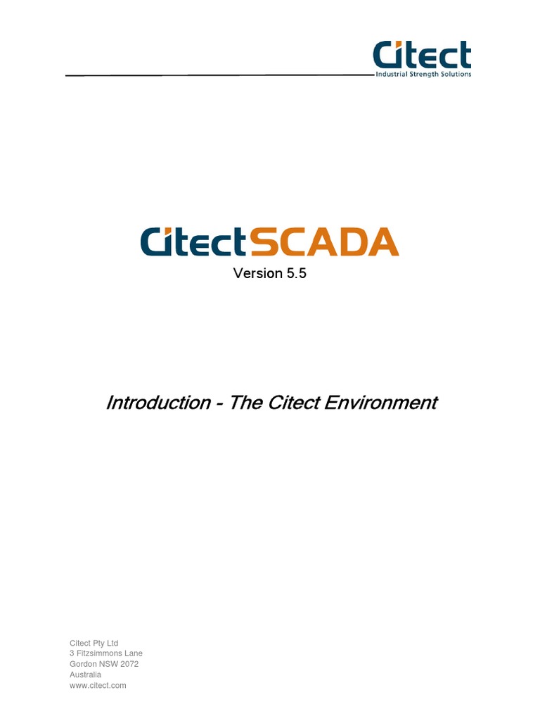 Introduction - The CitectSCADA Environment | PDF | Scada | Runtime System