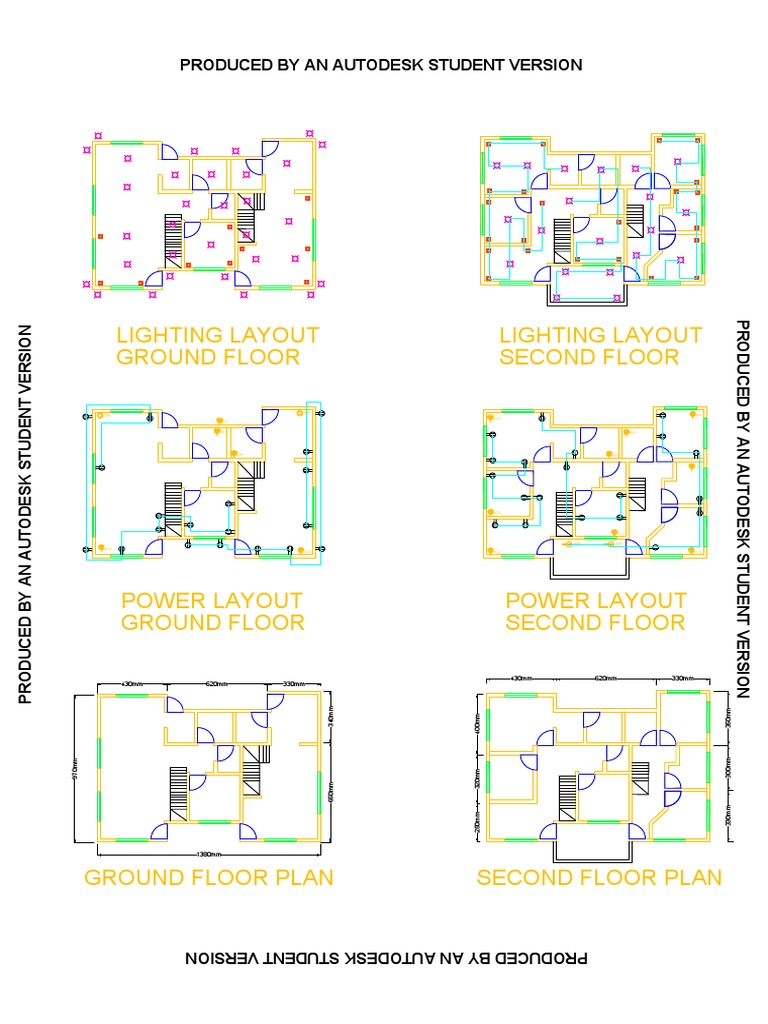 Lighting Layout Ground Floor Lighting Layout Second Floor: Produced by ...