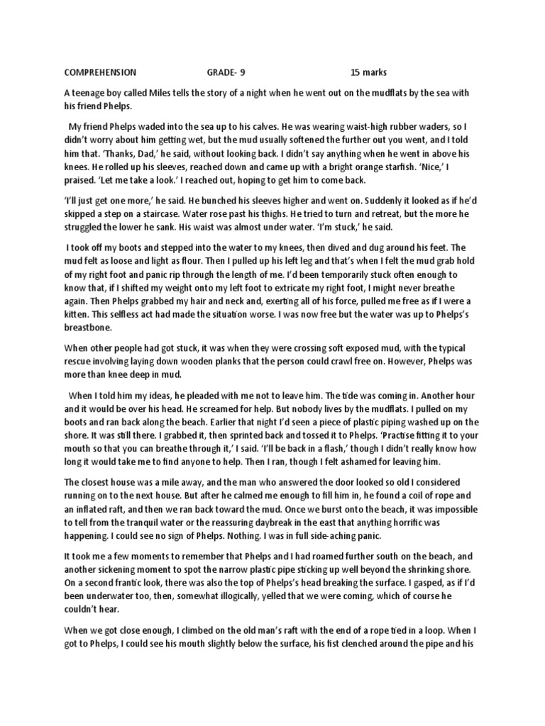 Grade-9 Comprehension | PDF | Nature