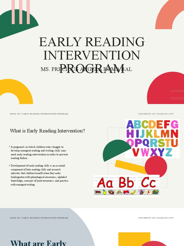 Early Reading Intervention Program Overview | PDF | Special Education ...