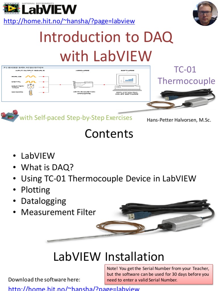 Introduction To DAQ With LabVIEW - Overview | PDF | Data Acquisition ...